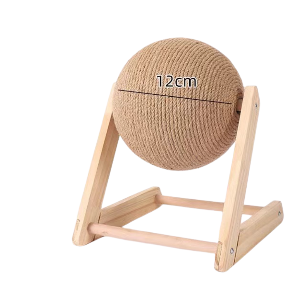 Wooden Rolling Ball- Cat entertainment toy – ThePawlb